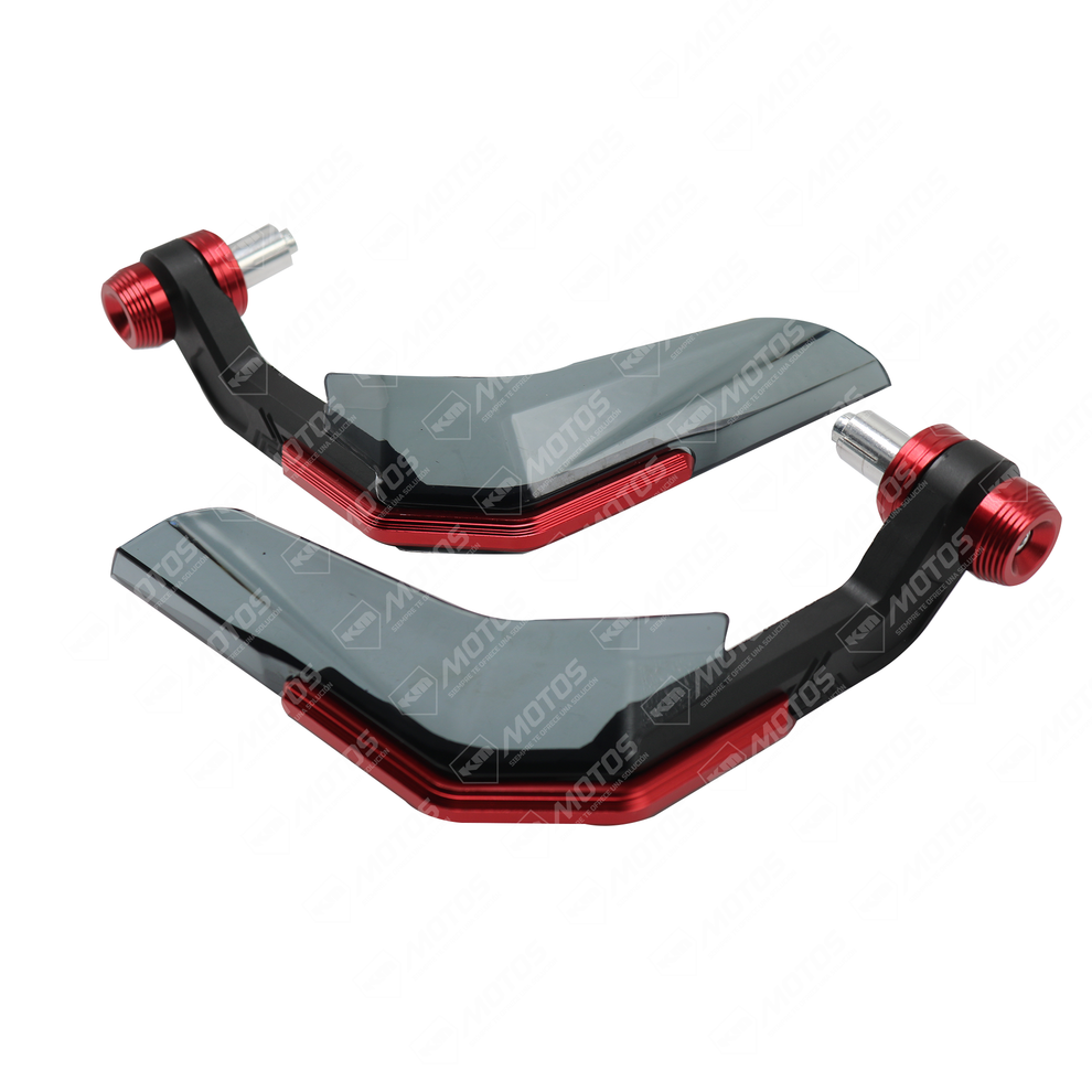 PROTECTOR DE MANECILLAS LR01 RACING PLUS (DE CONTRAPESA) ROJO – KMMOTOSHN