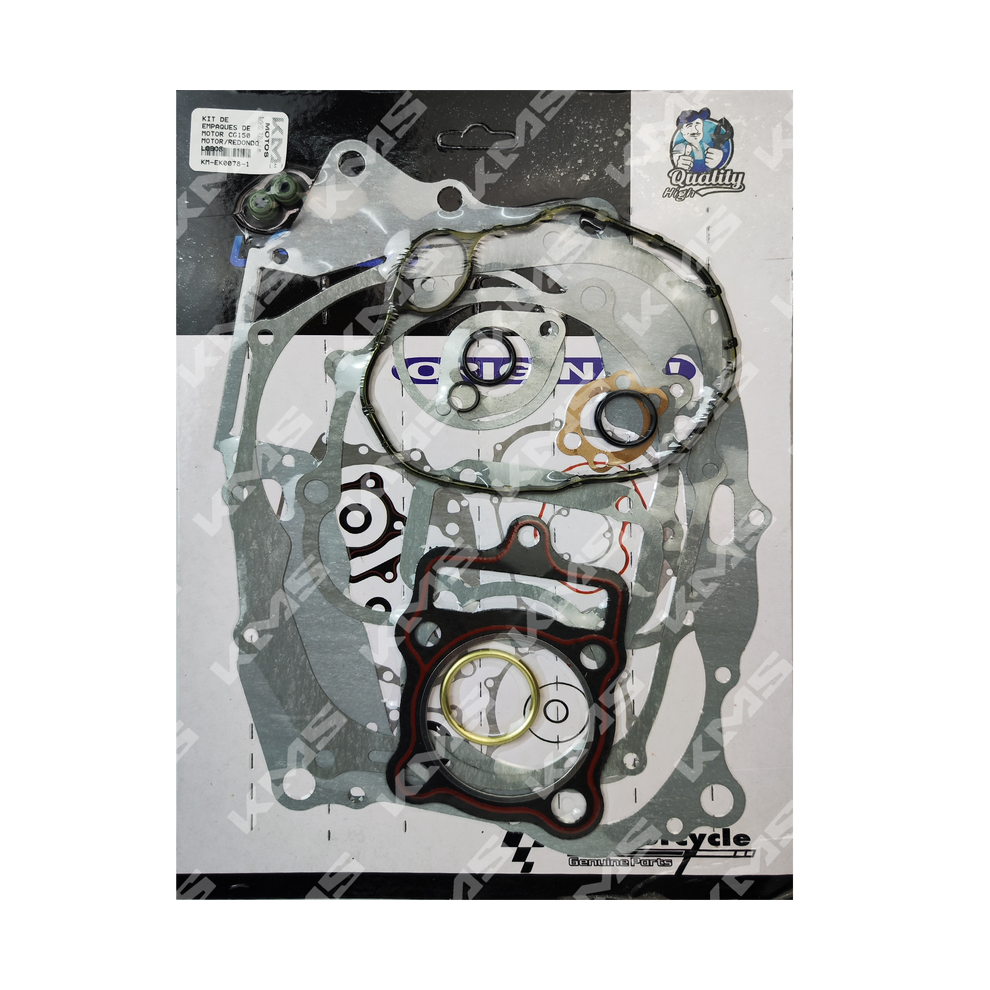 KIT DE EMPAQUES DE MOTOR CG150 MOTOR/REDONDO LOBOS – KMMOTOSHN